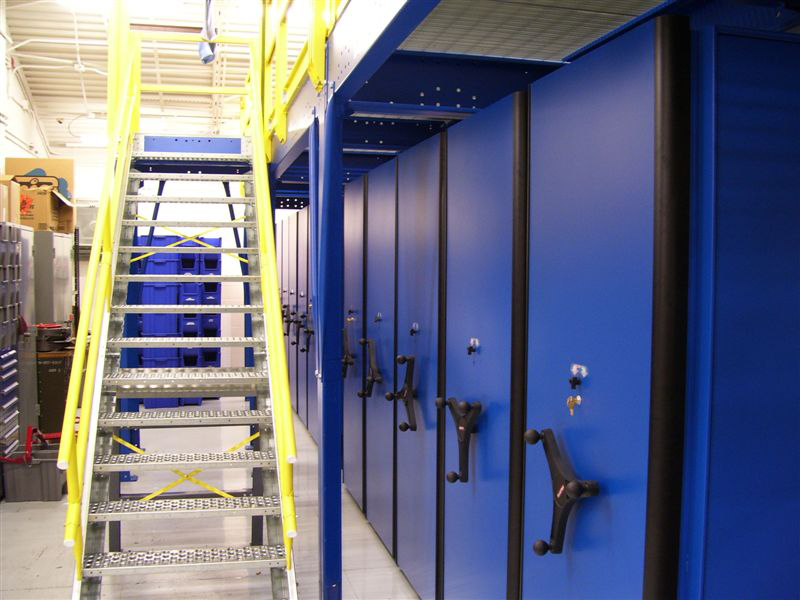 High-Density Mobile Aisle Storage System - Mobile Shelving | EQUIPTO